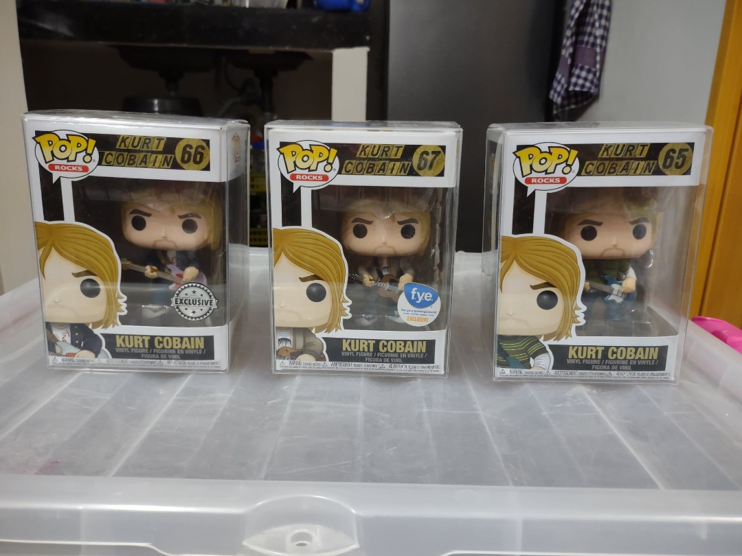 Funko pop ROCKS Kurt Cobain as set only, Hobbies & Toys, Toys & Games ...