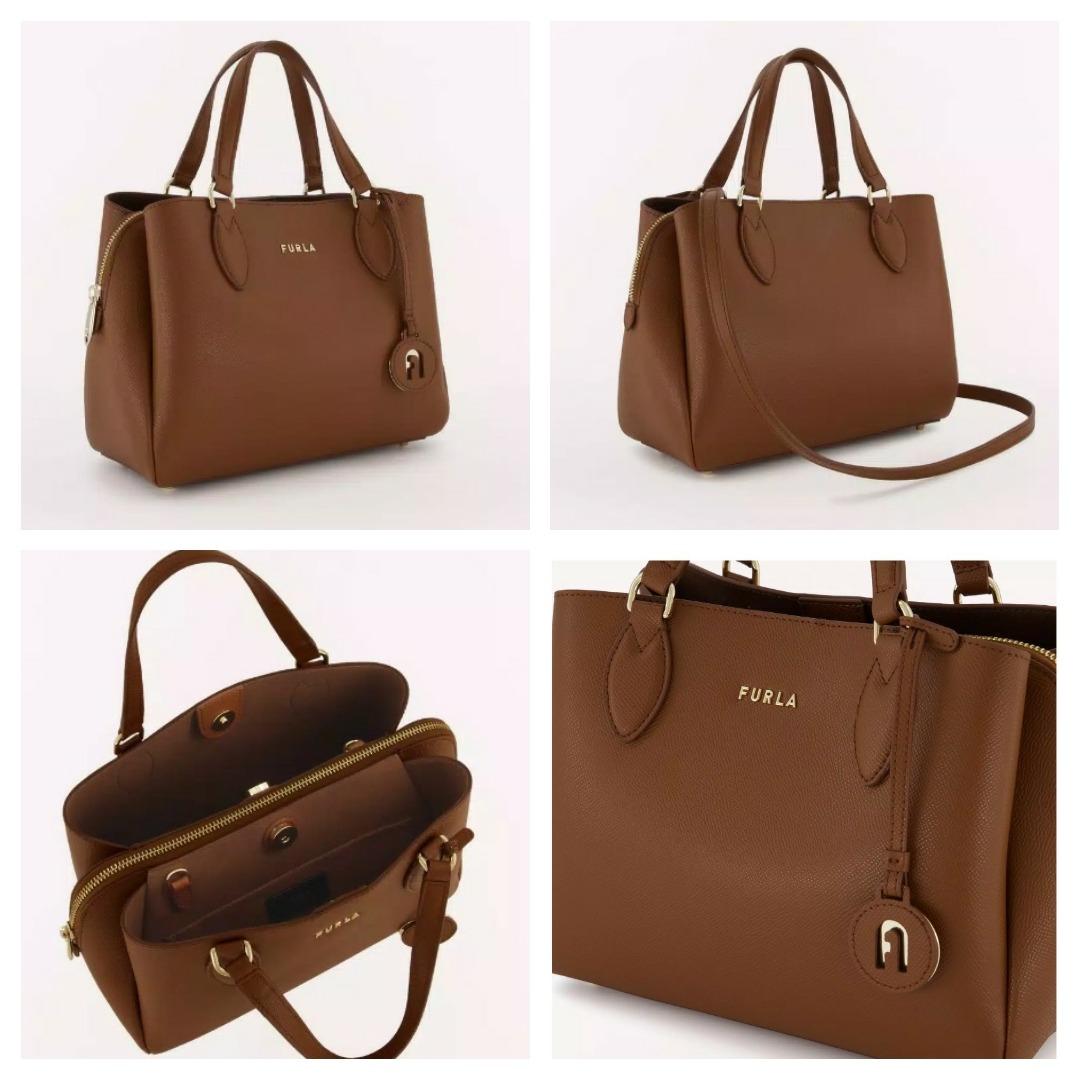 FURLA Minerva Small Crossbody Tote, Luxury, Bags & Wallets on Carousell