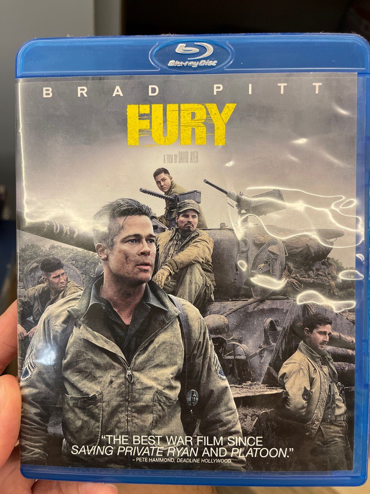 Fury Blu ray, Hobbies & Toys, Music & Media, CDs & DVDs on Carousell