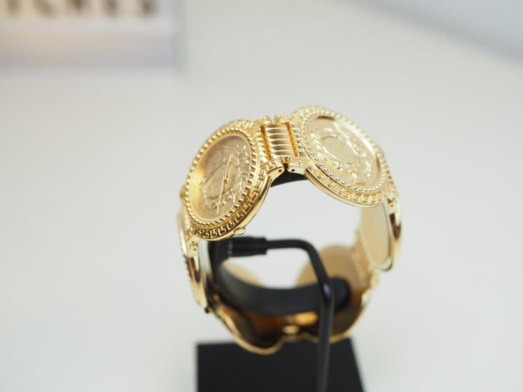 Gianni Versace Signature Coin Watch, Women's Fashion, Watches ...