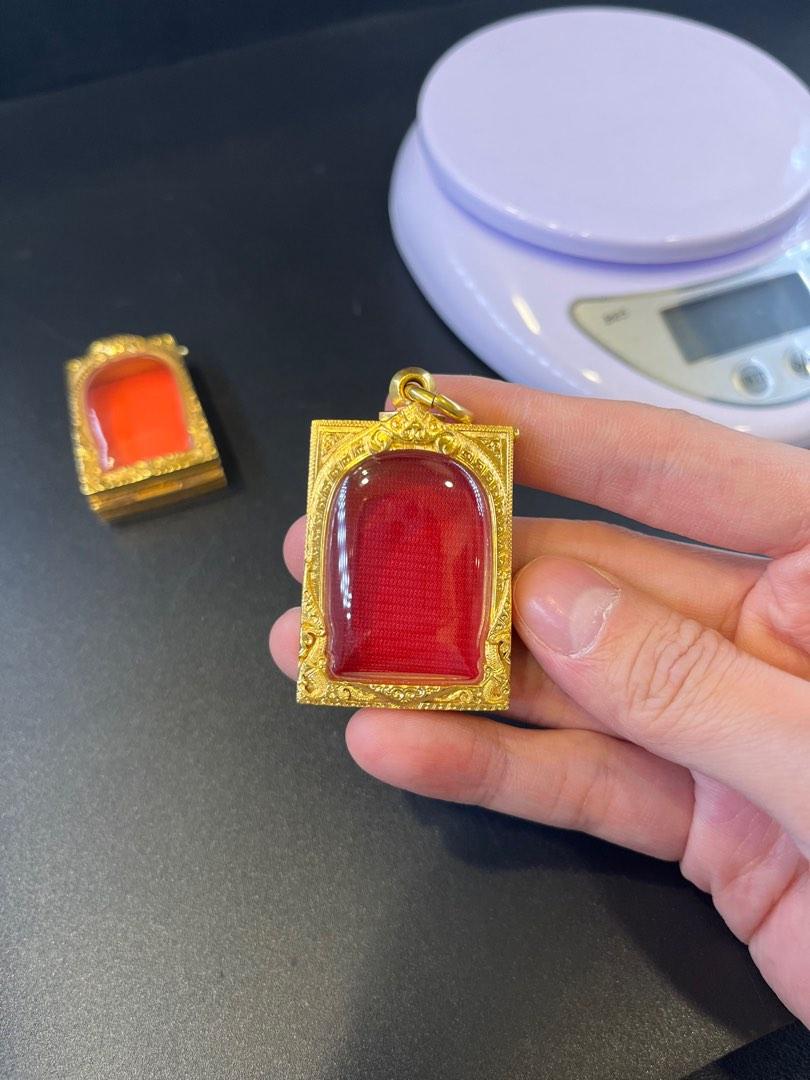 Thai amulet open close Gold casing , Hobbies & Toys, Memorabilia & Collectibles, Religious Items ...
