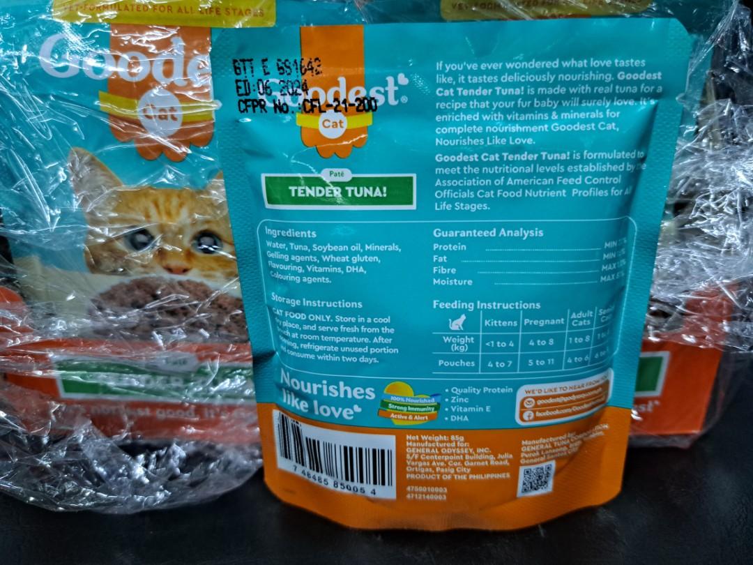 Goodest Cat Tender Tuna 85g pouch, Pet Supplies, Pet Food on Carousell