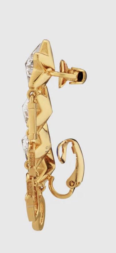 Gucci single script earring, Luxury, Accessories on Carousell