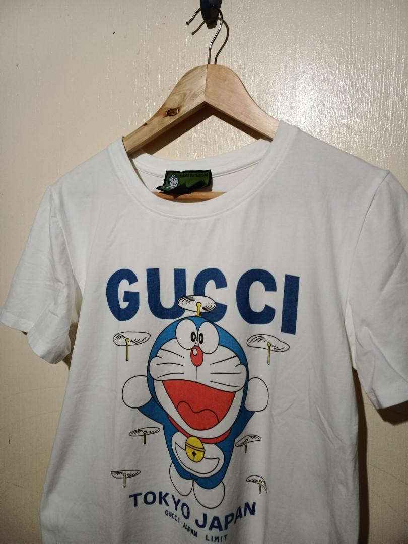 Gucci x Doraemon, Men's Fashion, Tops & Sets, Tshirts & Polo Shirts on ...