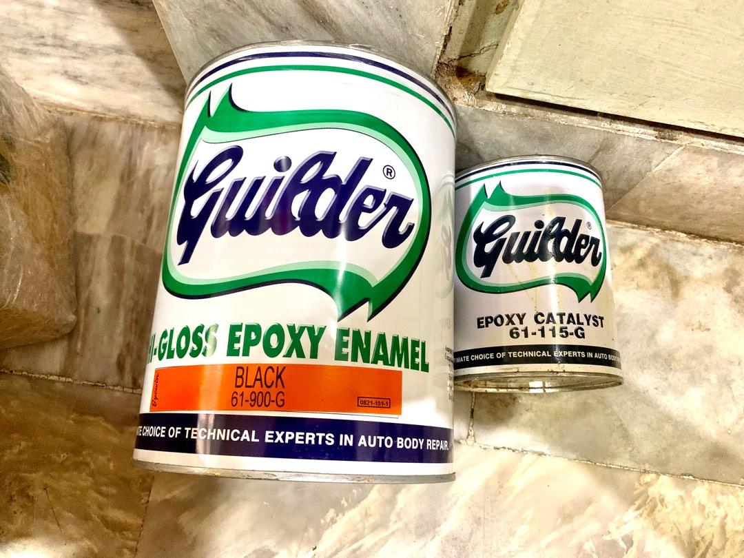 GUILDER 61-900-G EPOXY ENAMEL BLACK W/ CATALYST 4L, Hobbies & Toys ...