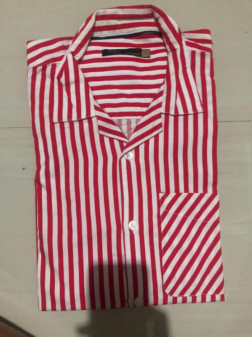 Gutenic belang merah putih original, Fesyen Pria, Pakaian , Atasan di ...