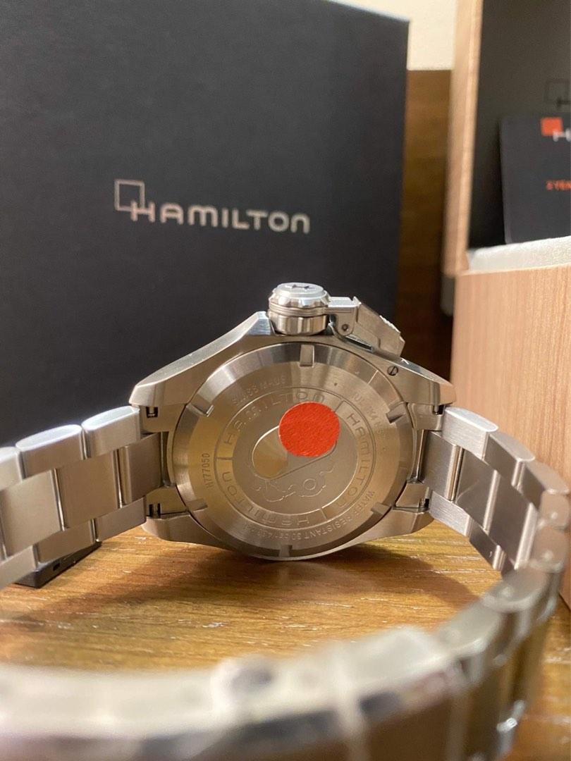 HAMILTON KHAKI NAVY FROGMAN (BLUE), Luxury, Watches on Carousell