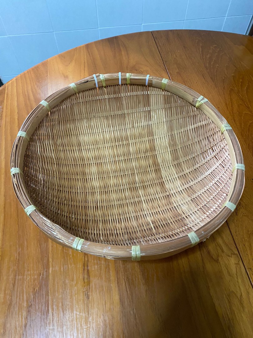 Handmade rattan round sieve, Furniture & Home Living, Kitchenware ...