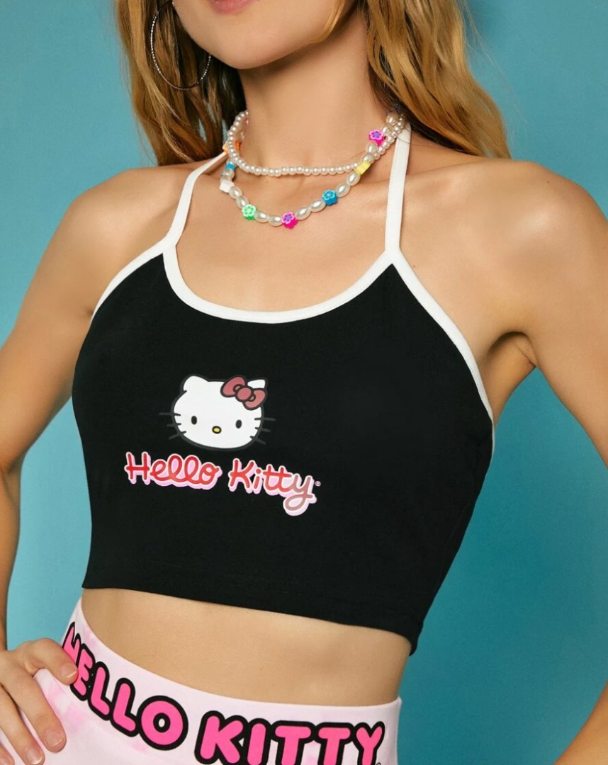 Hello Kitty Halter Top, Women's Fashion, Tops, Sleeveless on Carousell