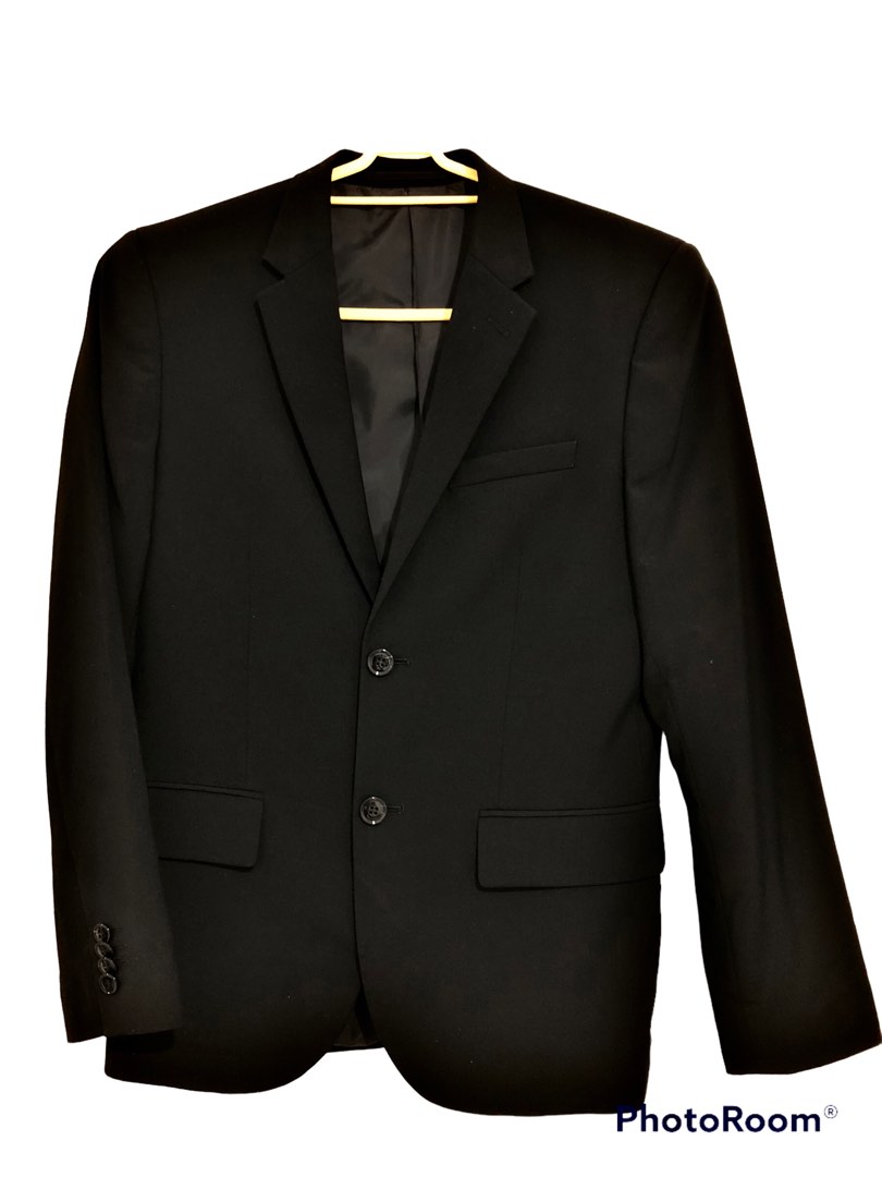 H&M Black Formal Coat / Suit / Blazer, Men's Fashion, Coats, Jackets ...