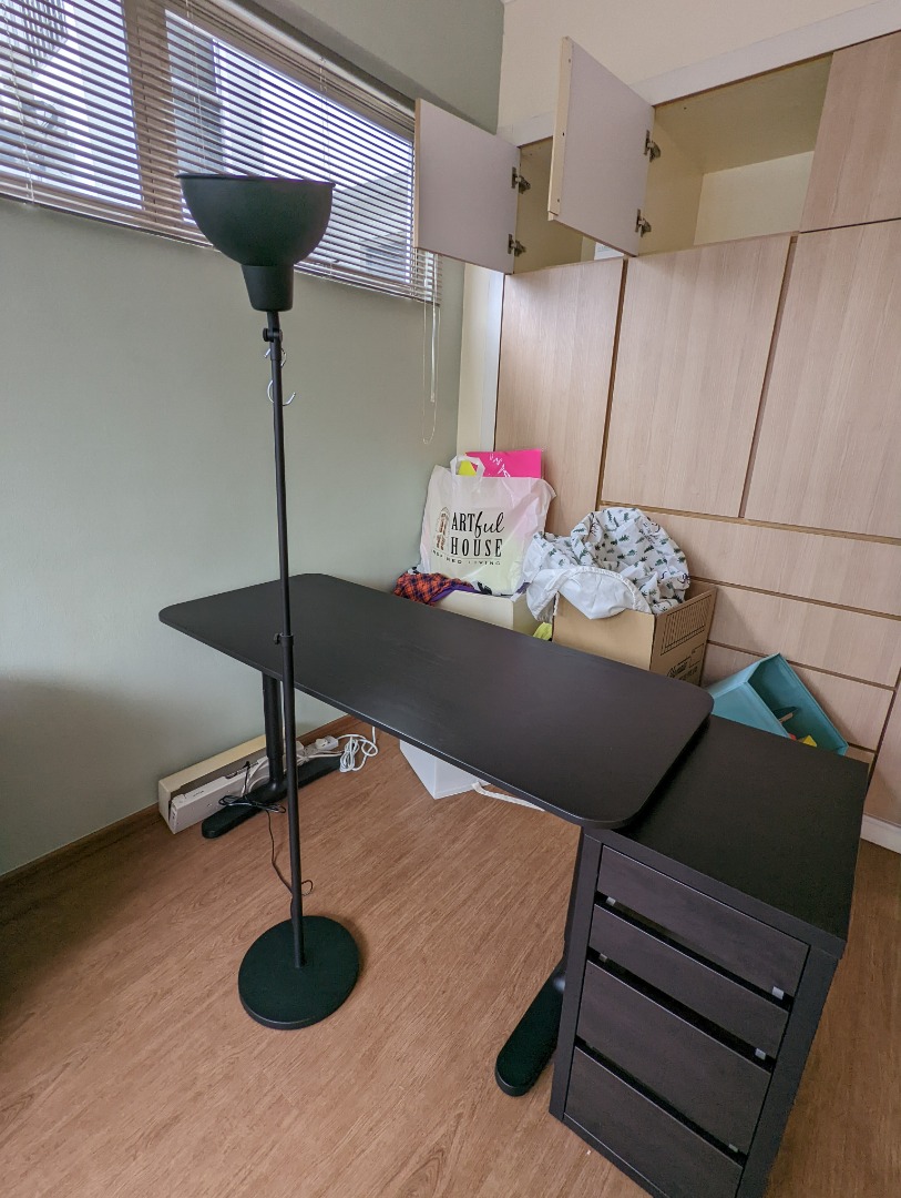 IKEA Desk & Floor Lump set, Furniture & Home Living, Furniture, Other ...