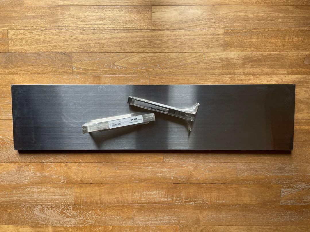 IKEA metal shelf w brackets 119 x 28 cm, Furniture & Home Living ...
