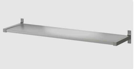 IKEA metal shelf w brackets 119 x 28 cm, Furniture & Home Living ...