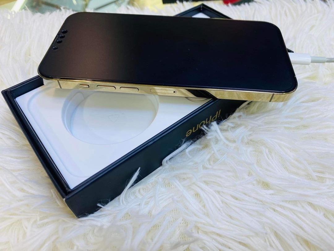 Iphone 13 Pro Max Gold Single sim 256GB 99% Battery complete with box ...