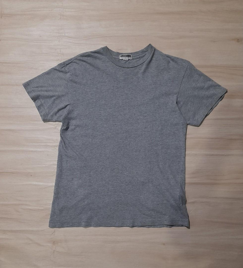 KAOS POLOS BASIC GIORDANO, Fesyen Pria, Pakaian , Atasan di Carousell