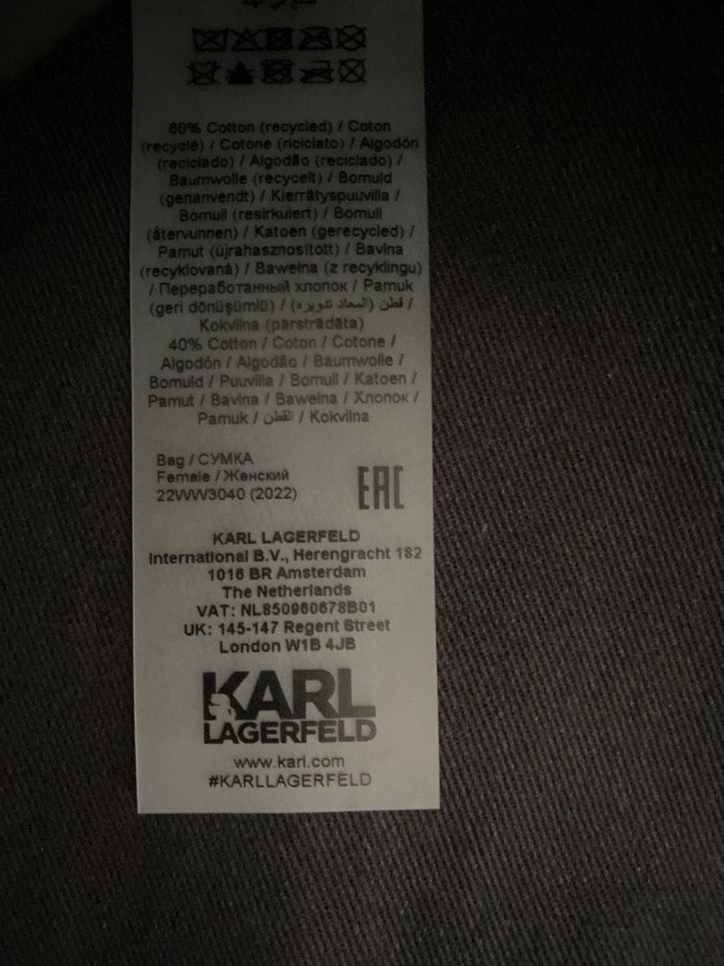Karl Lagerfield Tote Bag, Women's Fashion, Bags & Wallets, Tote Bags on ...