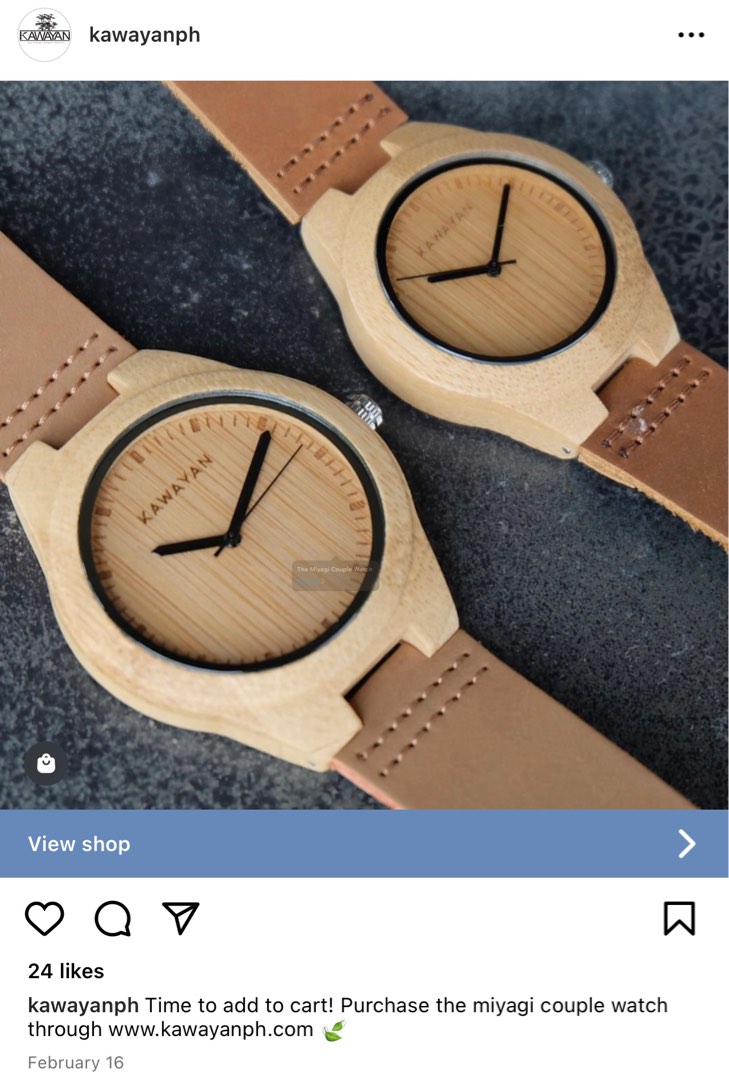 Kawayan PH Miyagi Watch, Luxury, Watches on Carousell