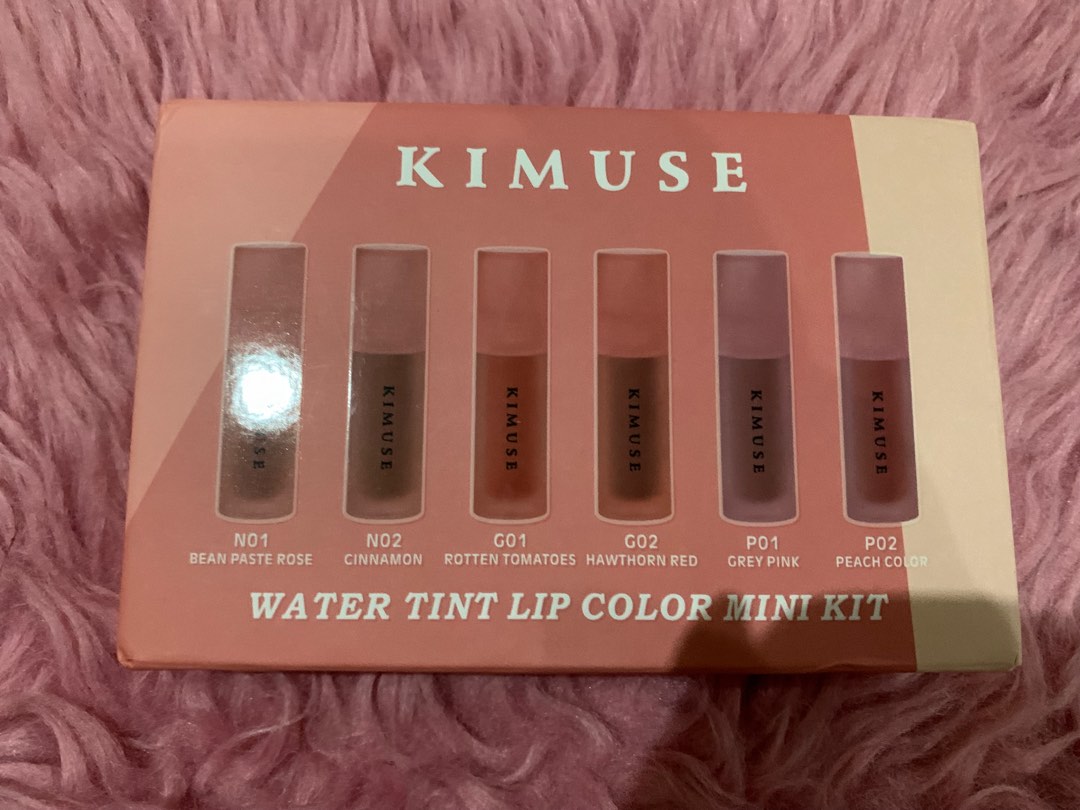 Kimuse Water Tint Lip Color Mini Kit, Beauty & Personal Care, Face ...