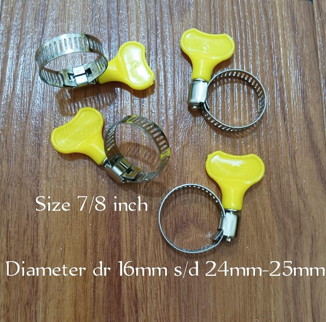 Klem Model Putar untuk Pengencang Selang Air Slang Kompor Gas Klam ...