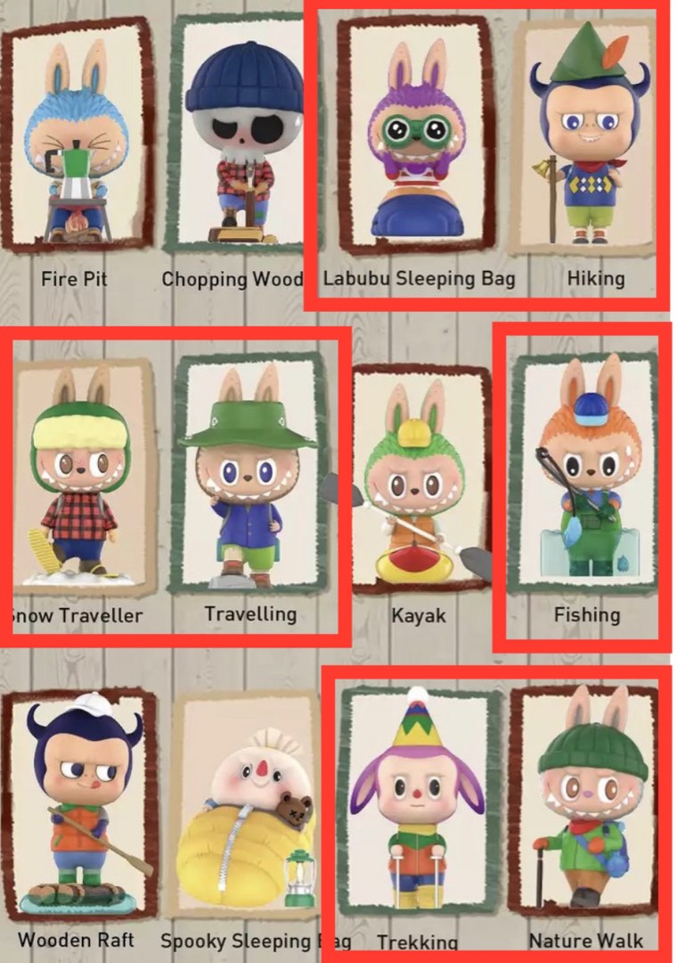 Labubu Camping Series, Hobbies & Toys, Toys & Games on Carousell