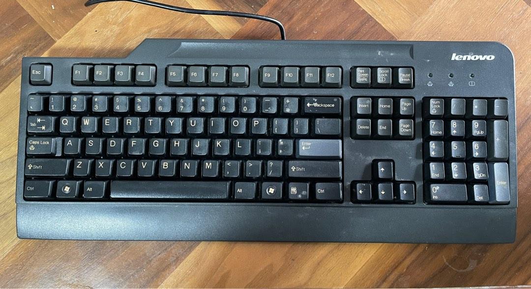 Lenovo Wired Keyboard Computers Tech Parts Accessories Computer Keyboard On Carousell