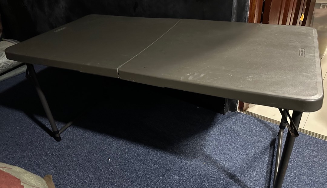 Lifetime 4ft Fold-In-Half Table, Furniture & Home Living, Furniture ...