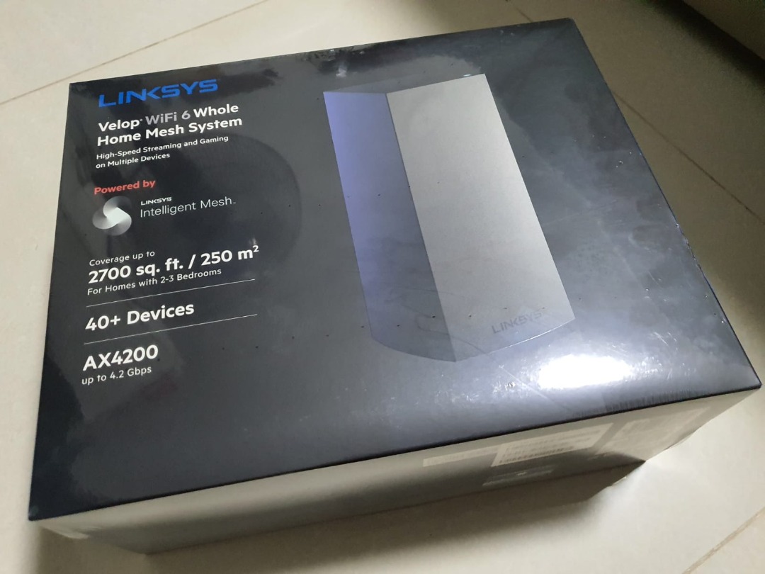 Linksys Velop AX4200 Tri-Band WiFi 6 Mesh Router (BRAND NEW! GENUINE! SEALED!), Computers & Tech ...