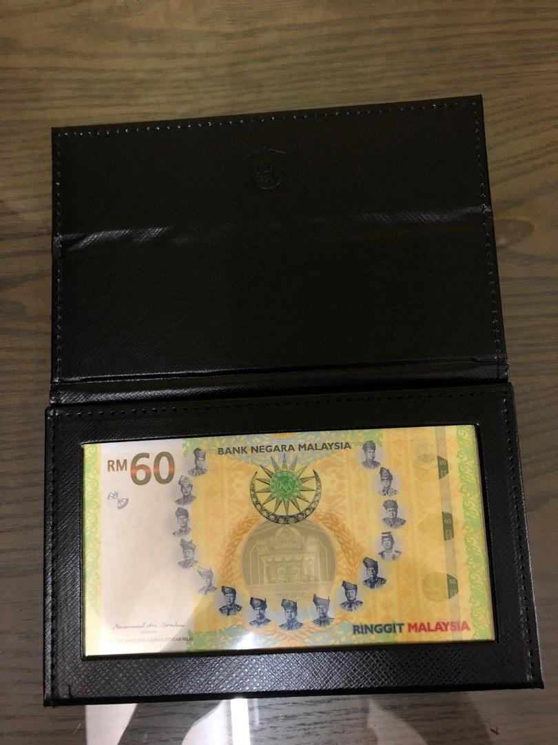Malaysia 60th Anniversary RM60 banknote, Hobbies & Toys, Collectibles ...