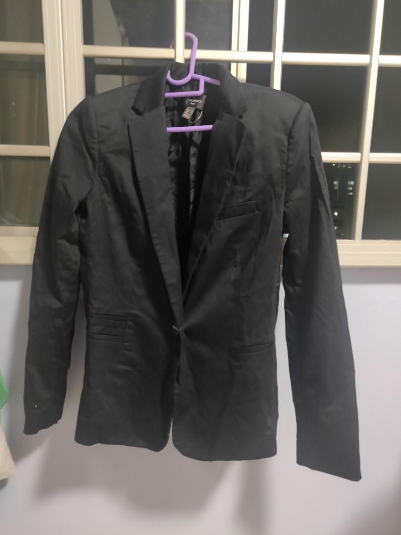 Mango black suit, Women's Fashion, Coats, Jackets and Outerwear on ...