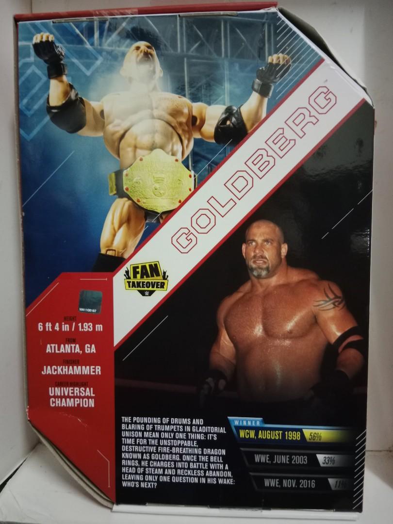 Mattel WWE Ultimate Edition Fan Takeover Goldberg Wrestling Action Figure, Hobbies & Toys, Toys ...