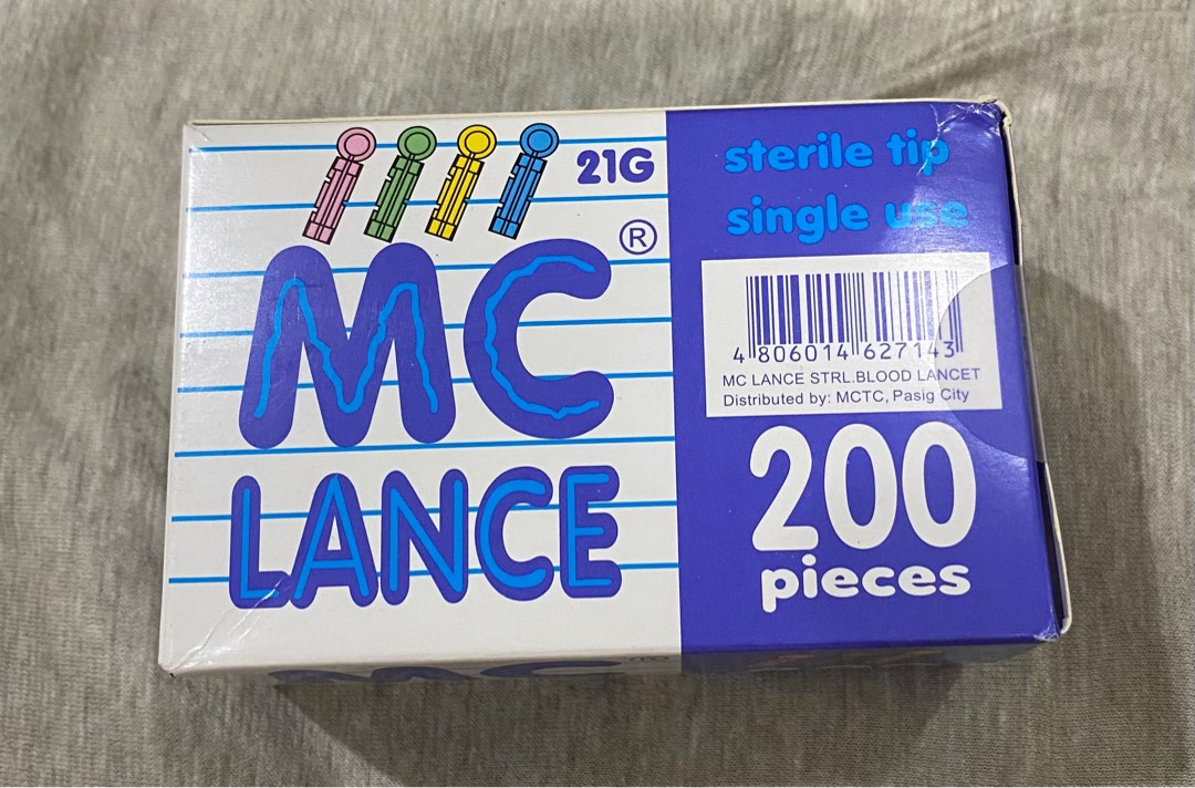 MC Lance STRL Blood Lancet, Health & Nutrition, Medical Supplies ...