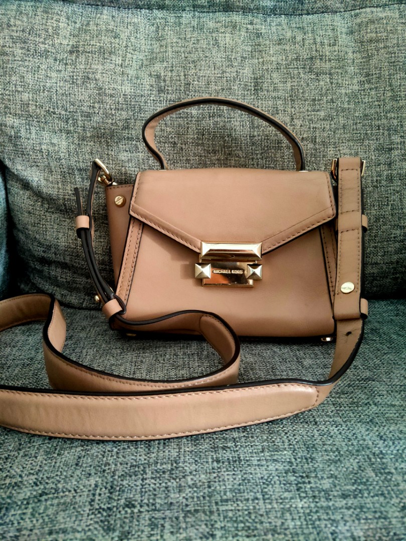 Michael Kors MK mini Whitney, Fesyen Wanita, Tas & Dompet di Carousell