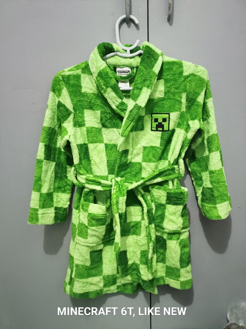 MINECRAFT BATHROBE 6T, Babies & Kids, Babies & Kids Fashion on Carousell
