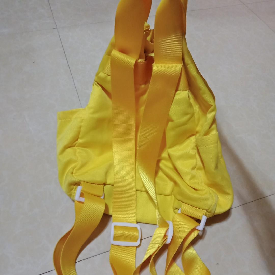 Miniso Silk Yellow Sack Backpack, Women's Fashion, Bags & Wallets ...
