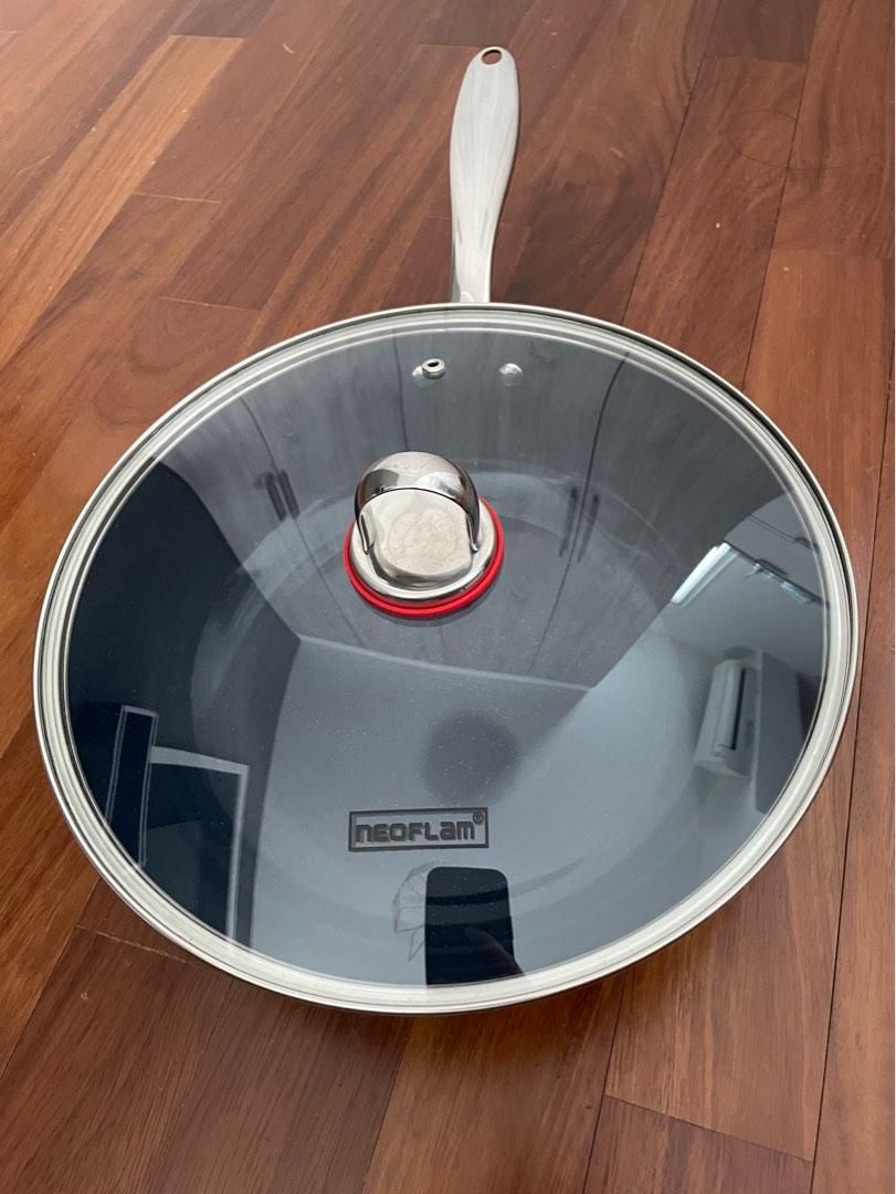 NEOFLAM 28cm Wok with Lid, Furniture & Home Living, Kitchenware & Tableware, Cookware ...