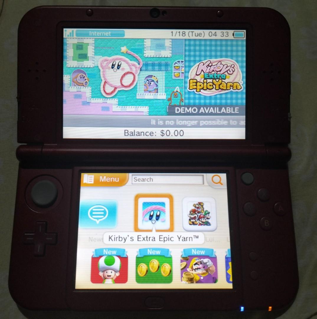 New Nintendo 3DS XL Metallic Red, Video Gaming, Video Game Consoles ...