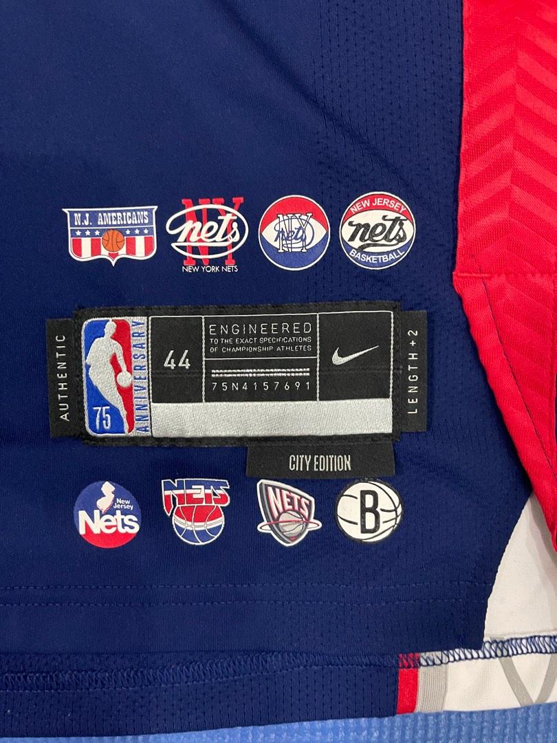 Nike Authentic NBA 75th Anniversary Kyrie Irving Brooklyn Nets City ...