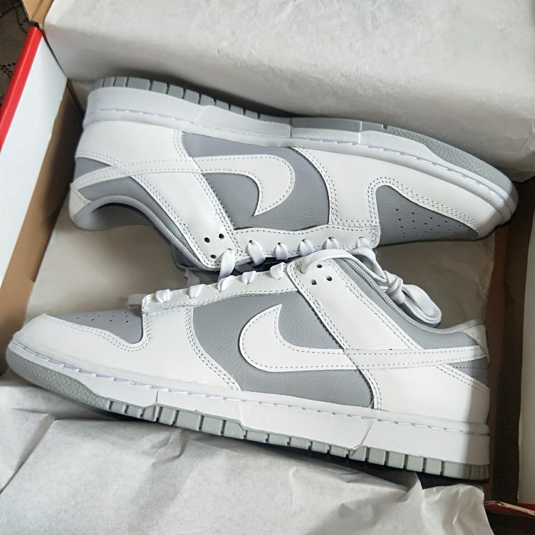 Nike Dunk Low White Neutral Grey US 10 / 11, Men's Fashion, Footwear ...