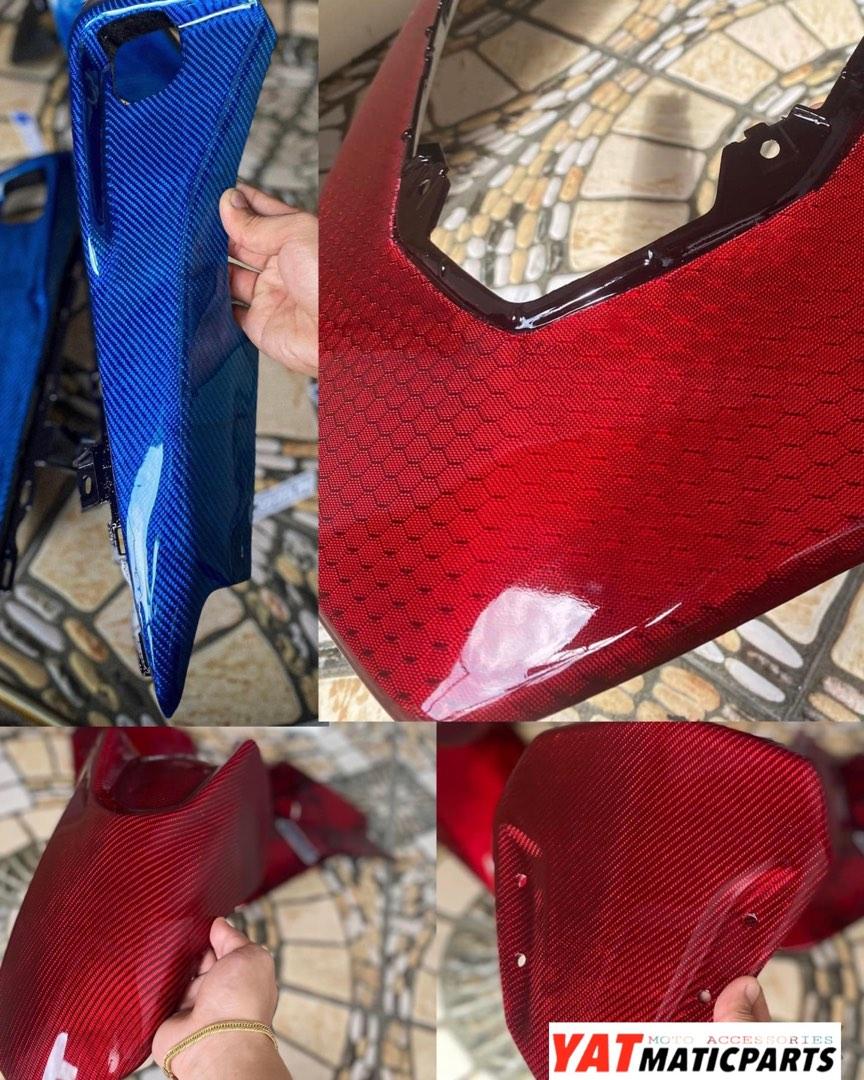 Nmax v2 candy carbon Kevlar promo, Motorcycles, Motorcycle Accessories ...