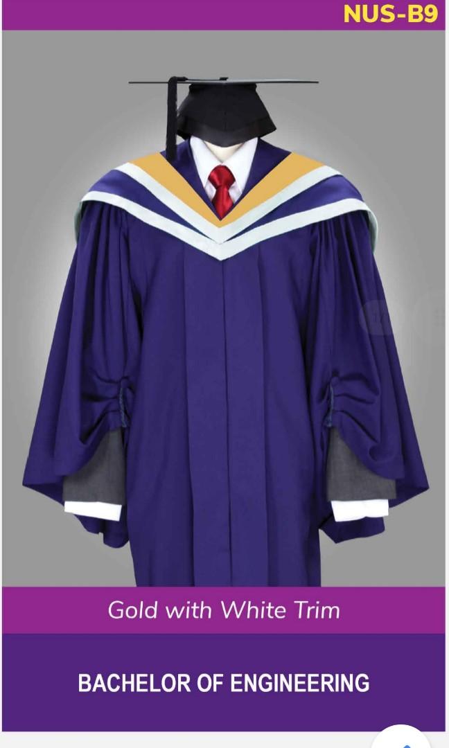 NUS Bachelor of Engineering graduation gown, Men's Fashion, Tops & Sets ...