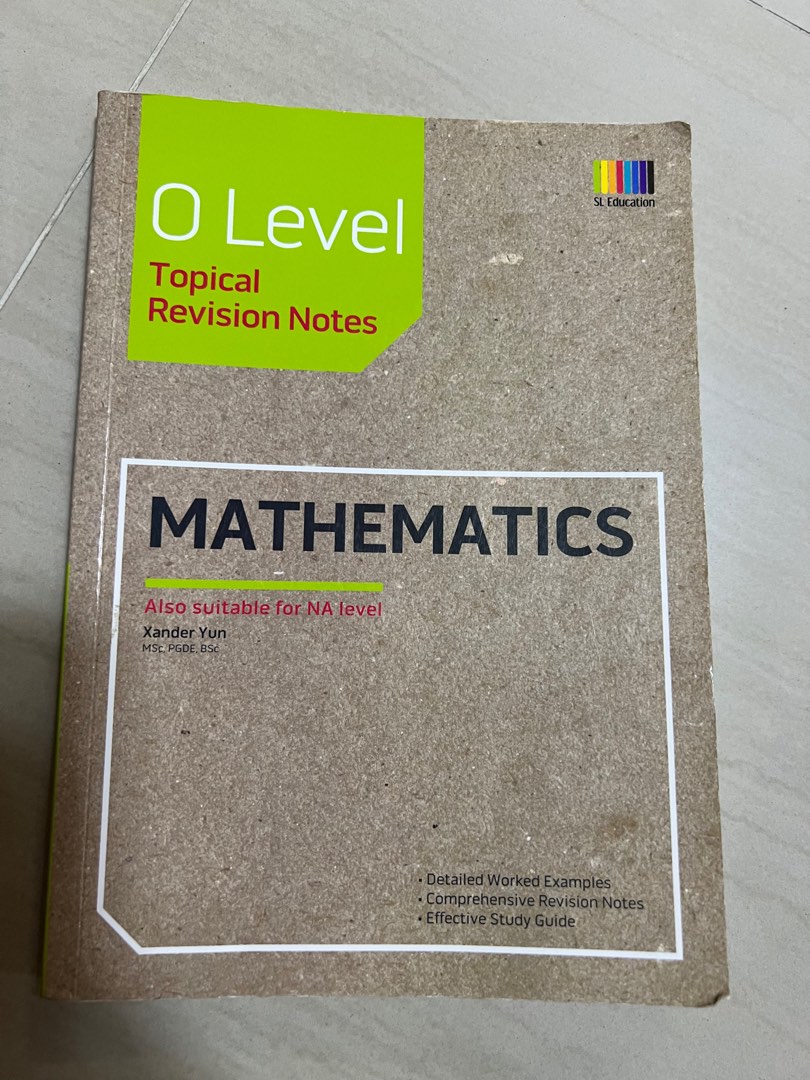 O Level Topical Revision Notes, Hobbies & Toys, Books & Magazines ...