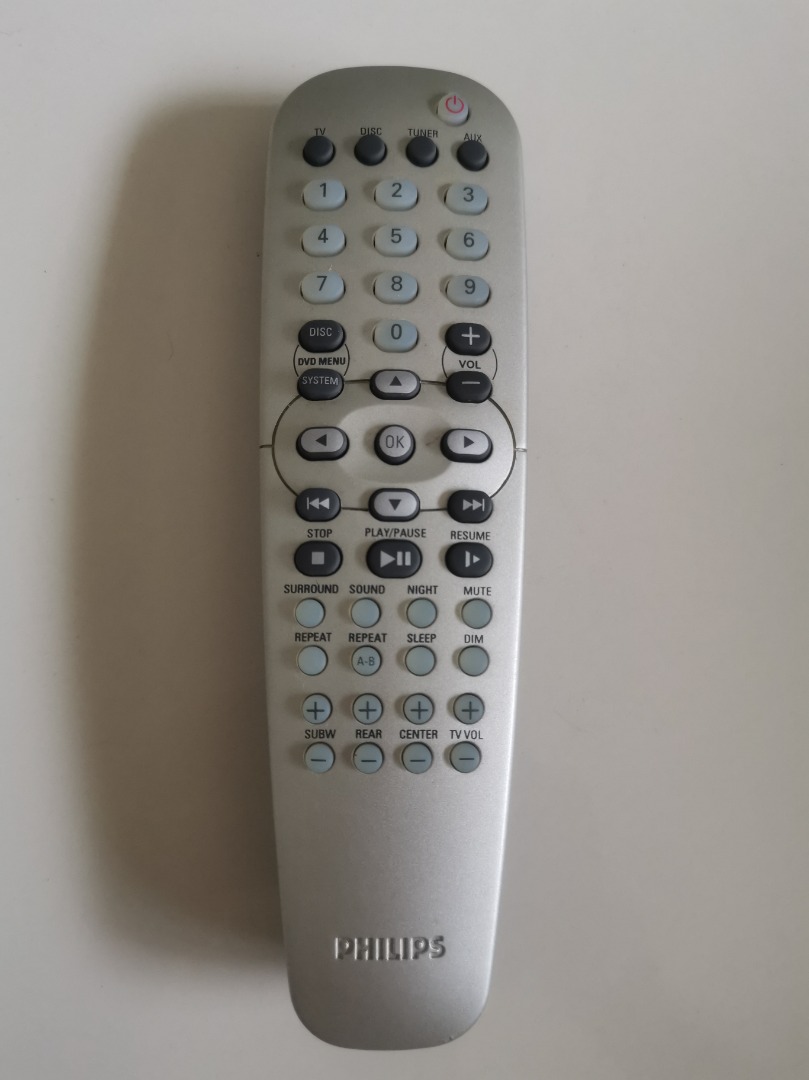 Original Philips Remote Control 19245011/01 for DVD Home Theatre System ...
