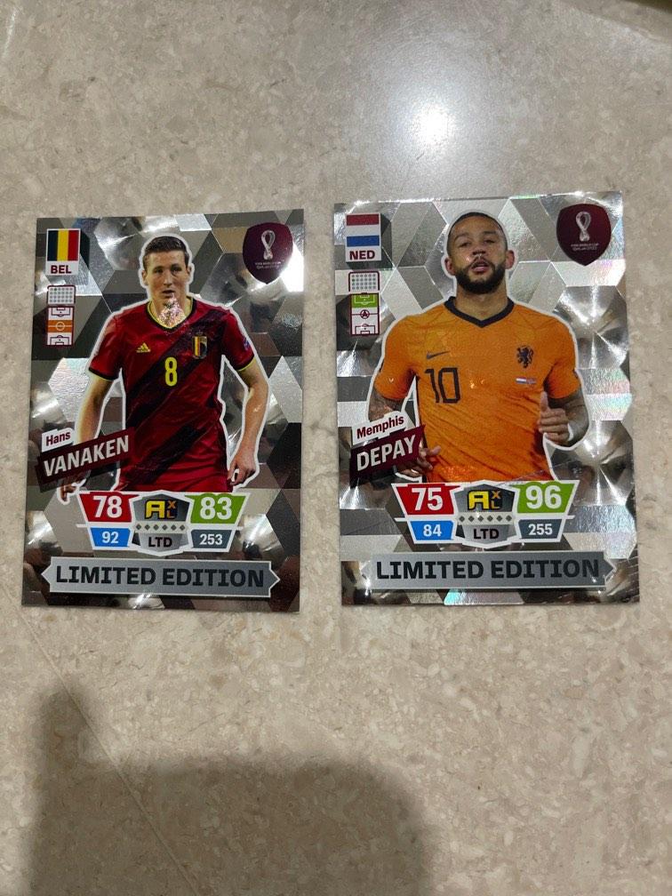 Panini World Cup 2022 limited edition card HANS VANAKEN & Memphis Depay ...