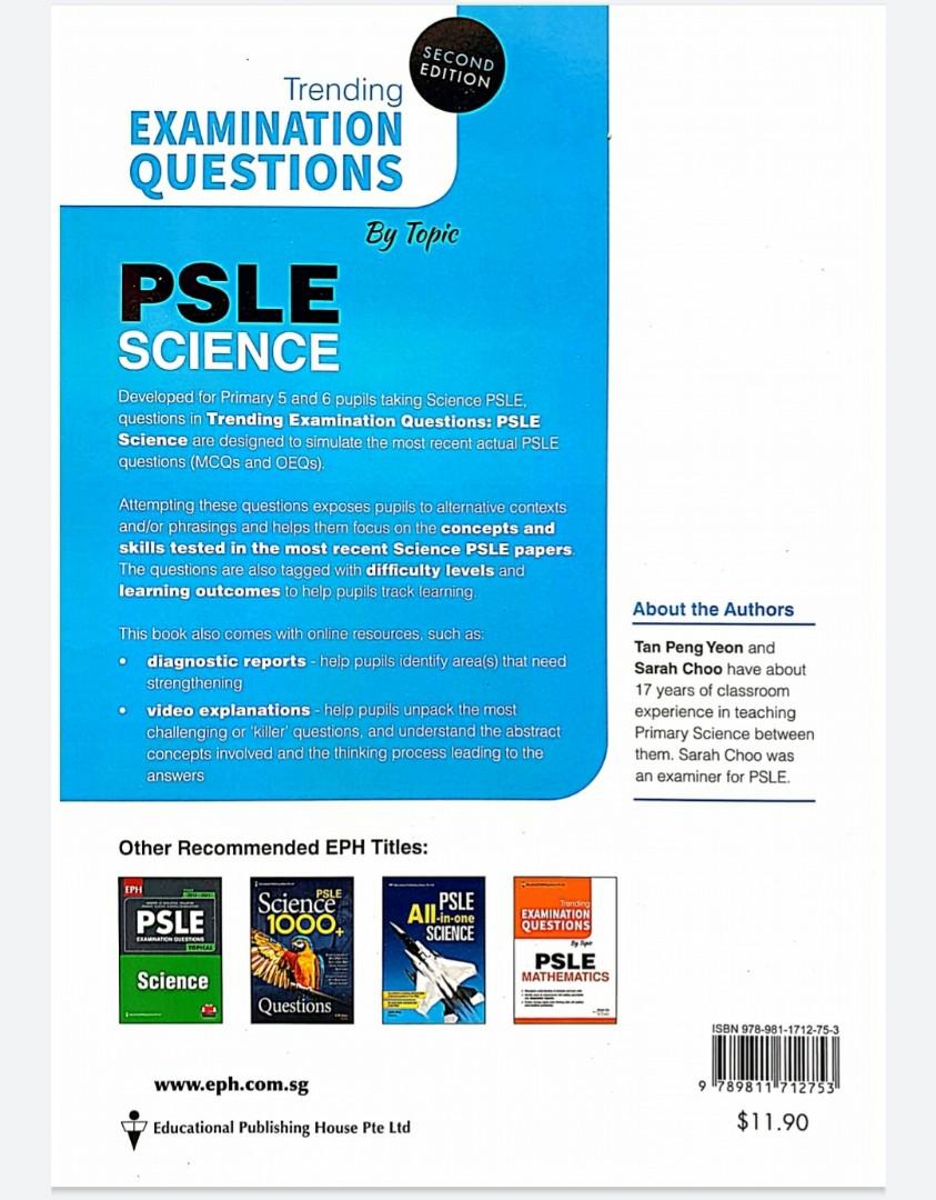[PDF Digital Soft Copy] PSLE Science Trending Examination Questions by ...