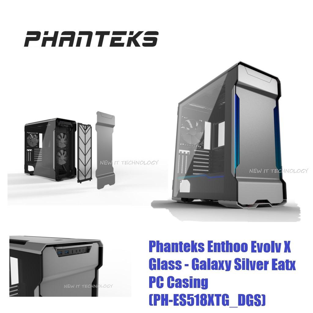 PHANTEKS ENTHOO EVOLV X Tempered glass Anodized Aluminium Panels,Powder Coated Steel RGB Mid ...