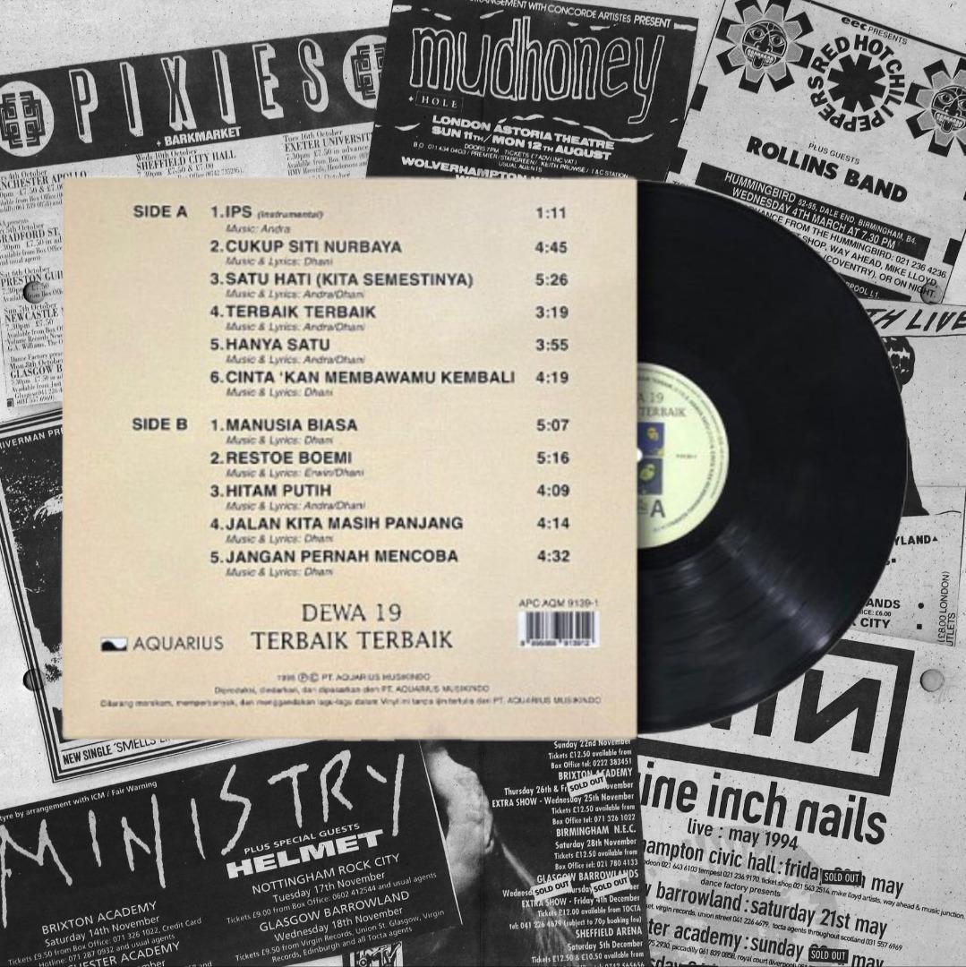 Piringan Hitam Vinyl Dewa 19 Terbaik Terbaik, Musik & Media, CD, DVD ...