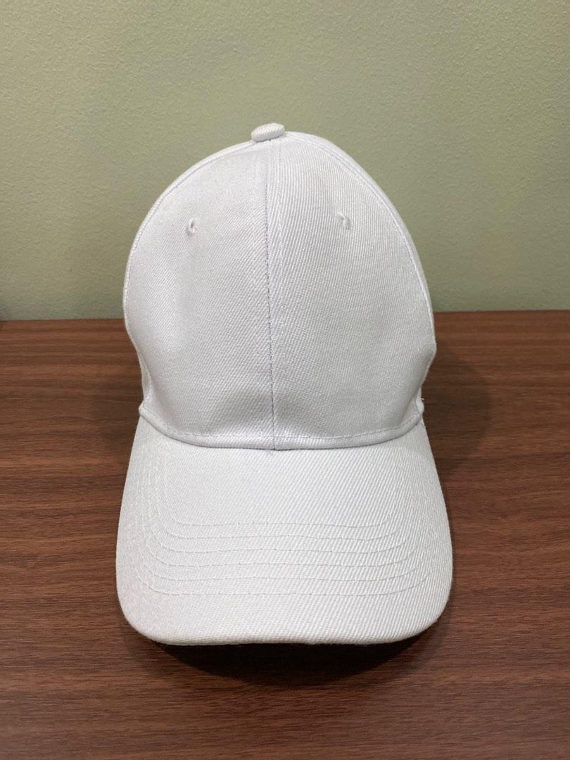 Plain white cap unisex mens and womens, Men's Fashion, Watches ...