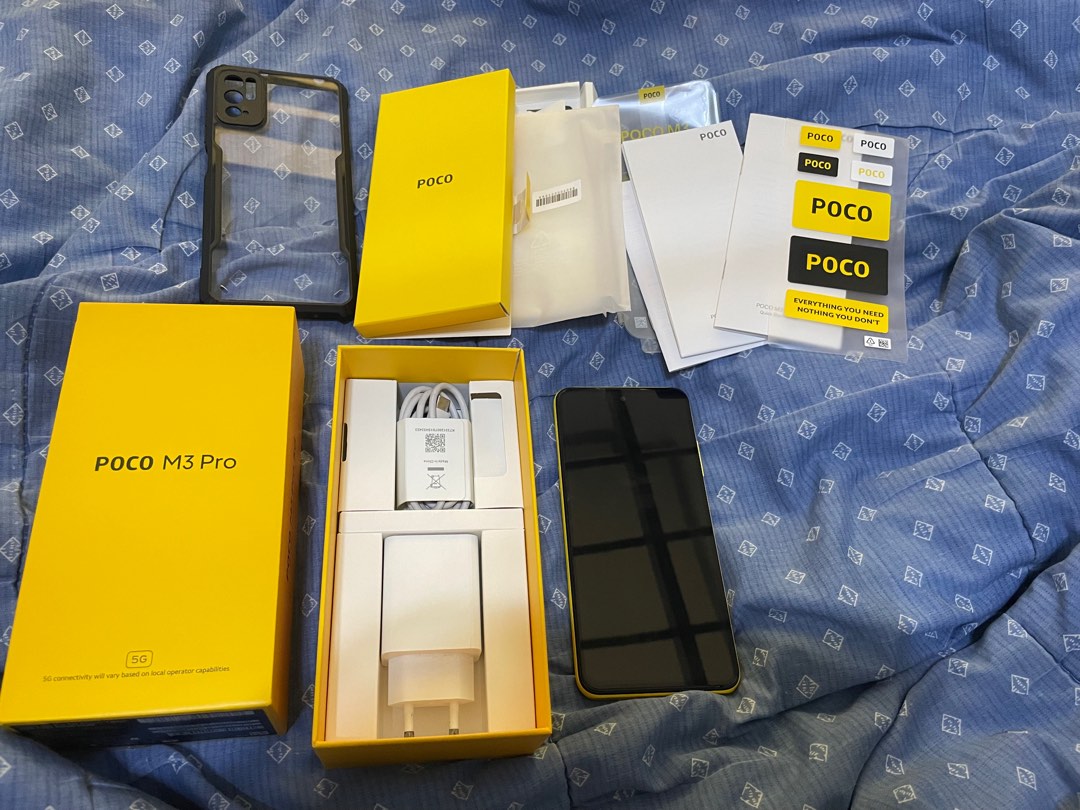 Poco m3 5g pro complete good as brandnew, Mobile Phones & Gadgets ...
