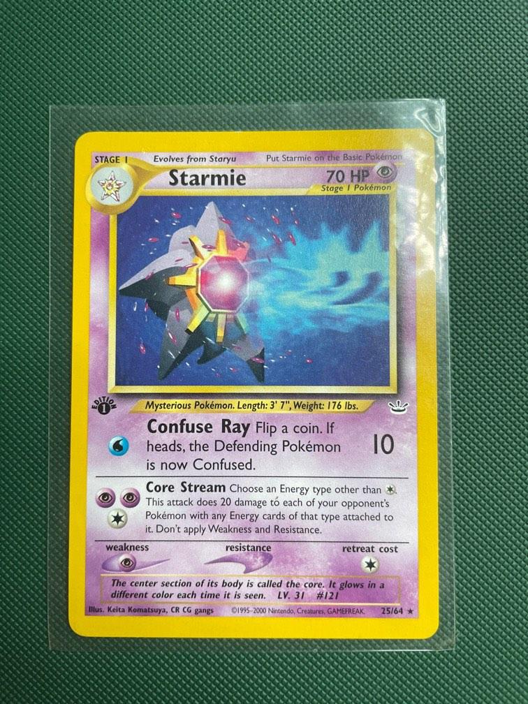 Pokemon 1st Ed Neo Revelation Starmie, Hobbies & Toys, Memorabilia & Collectibles, Vintage ...