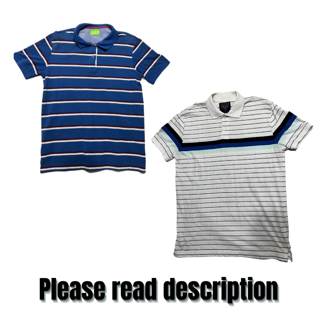 Men's Polo Shirt Bundle (Bench and Vurve brand), Men's Fashion, Tops ...